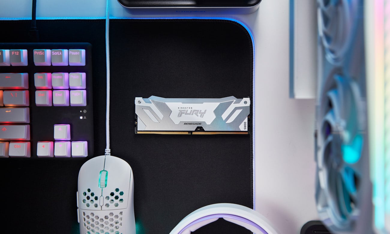 Kingston FURY 32GB (2x16GB) 6400MHz CL32 Renegade RGB White XMP - Pamięci RAM DDR5 - Sklep ...